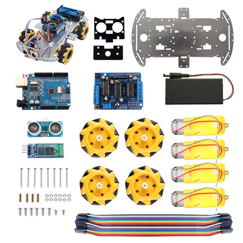 Arduino Uno R3 Robot Car Kit With Mcnamee Wheel Metal Chassis Tscinbuny