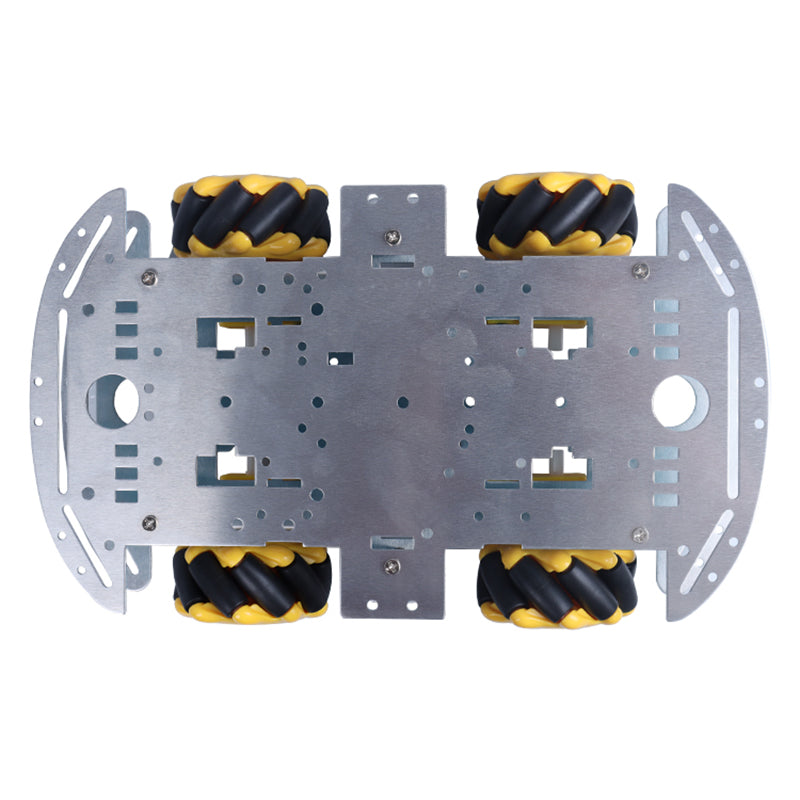 Tscinbuny 4WD Omni-wheel Robot Car Metal Chassis for Arduino Robotic P ...